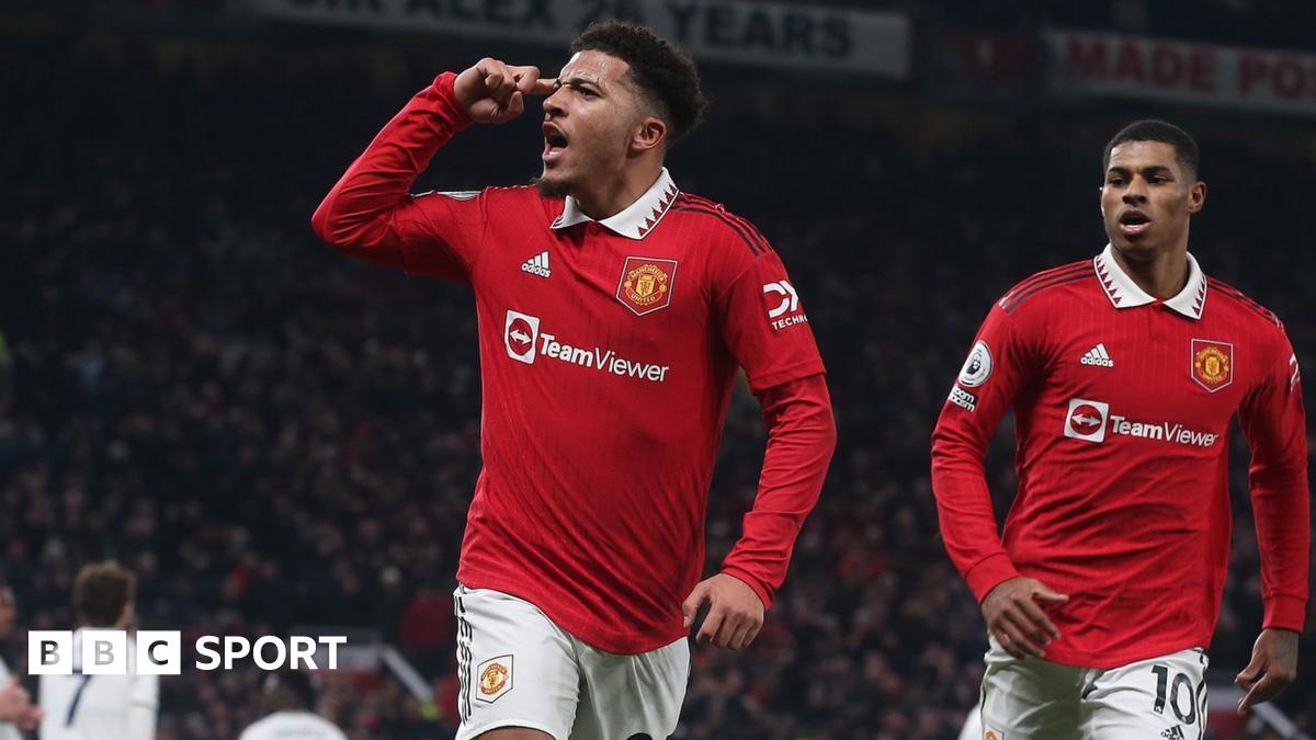 Jadon Sancho: Erik ten Hag 'proud' as Manchester United winger scores on return - BBC Sport