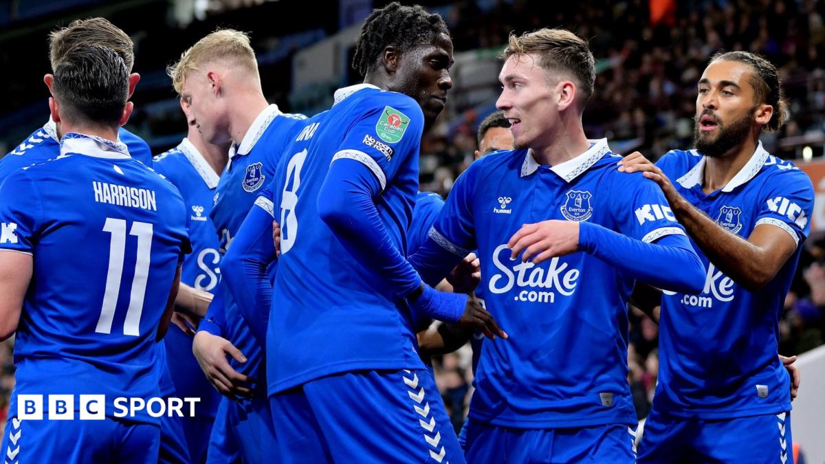 Aston Villa 1-2 Everton: James Garner and Dominic Calvert-Lewin score ...