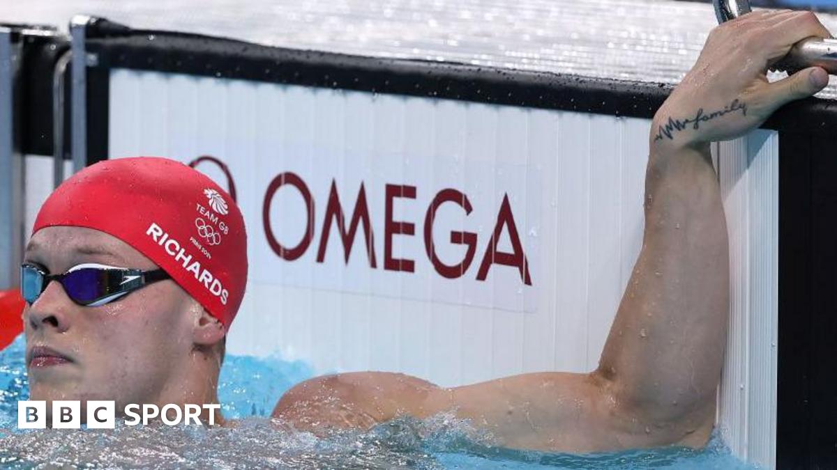 Olympic Games 2024: Swimmer Richards just misses out on record medal ...