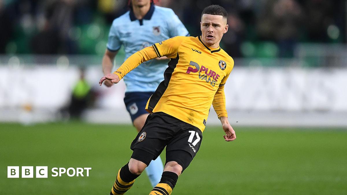 Newport County: Kieron Evans is enjoying life on loan - BBC Sport