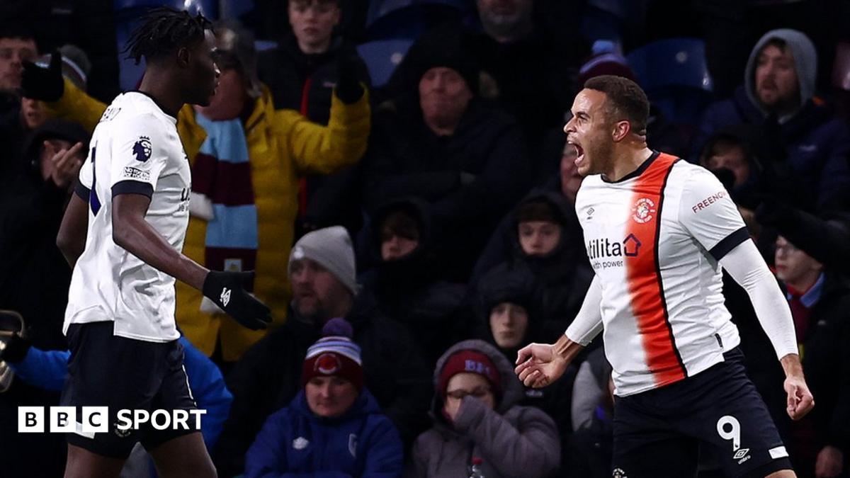 Burnley vs Luton Town LIVE: Premier League latest score & updates - BBC ...