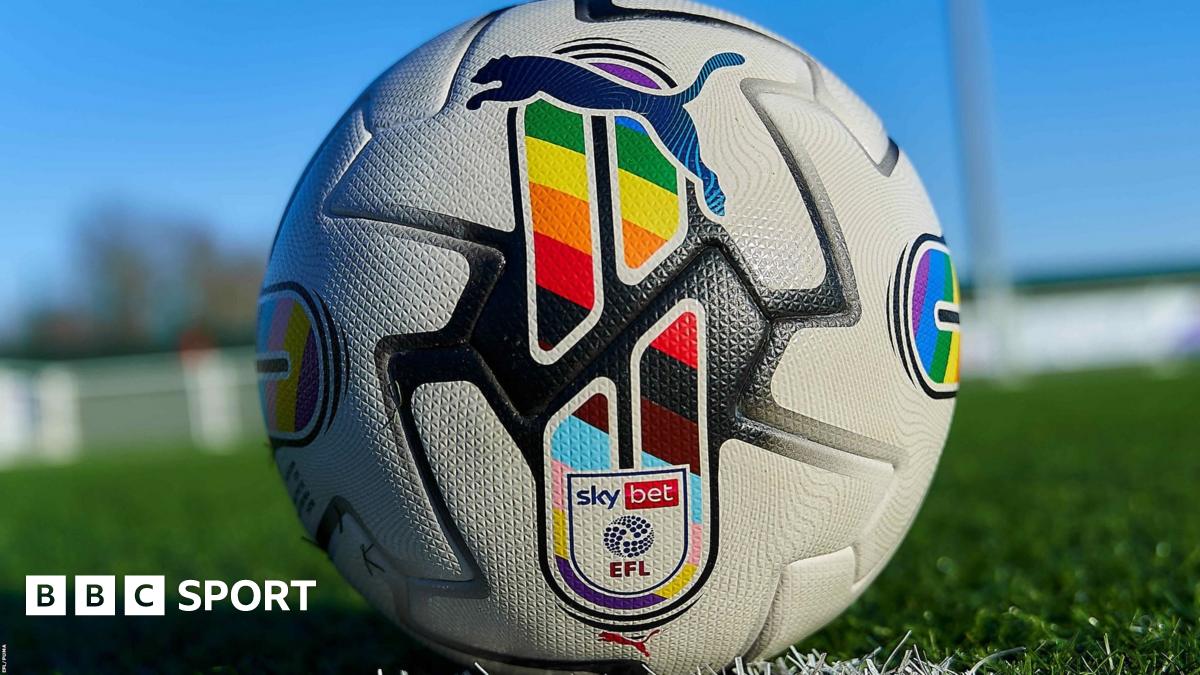 EFL: Rainbow-coloured footballs to be used to mark LGBTQ+ History Month ...