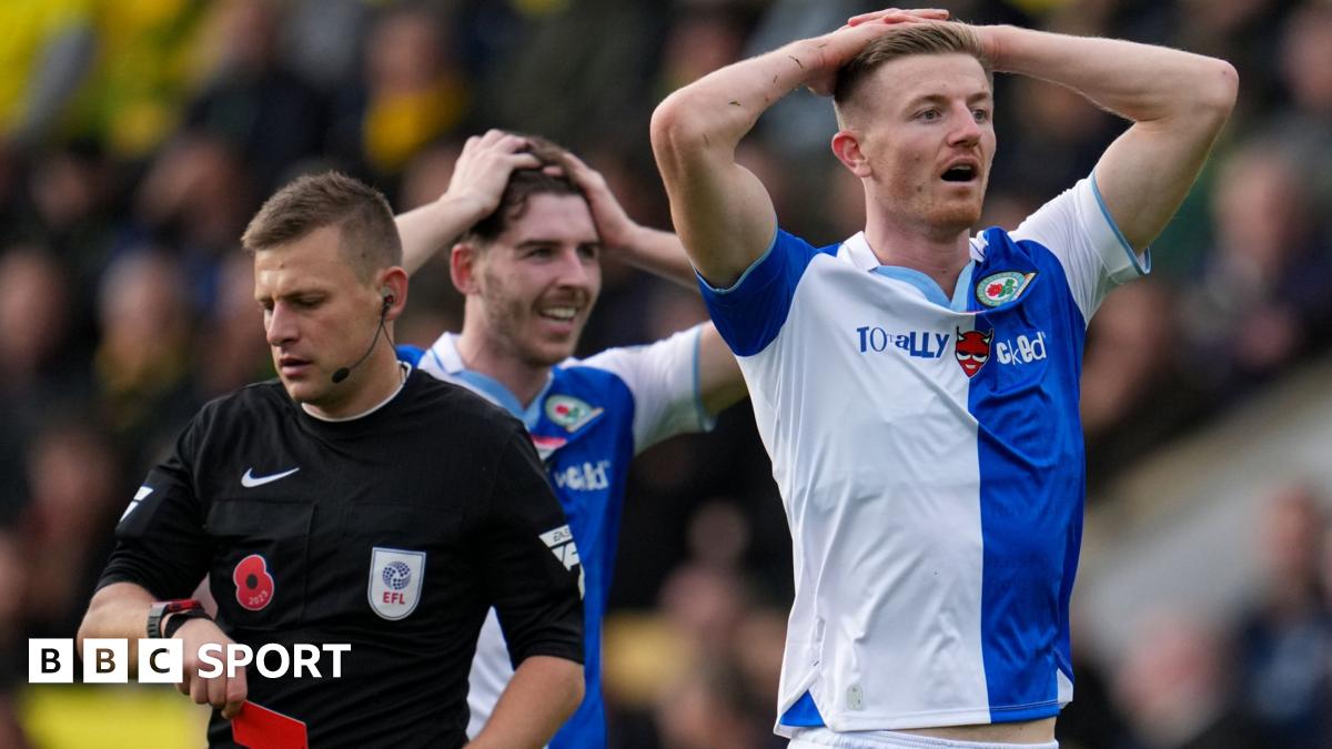 Scott Wharton: Blackburn Rovers defender has Norwich red card ...