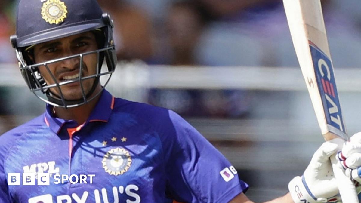 India v New Zealand: Shubman Gill hits double century as hosts win first ODI - BBC Sport
