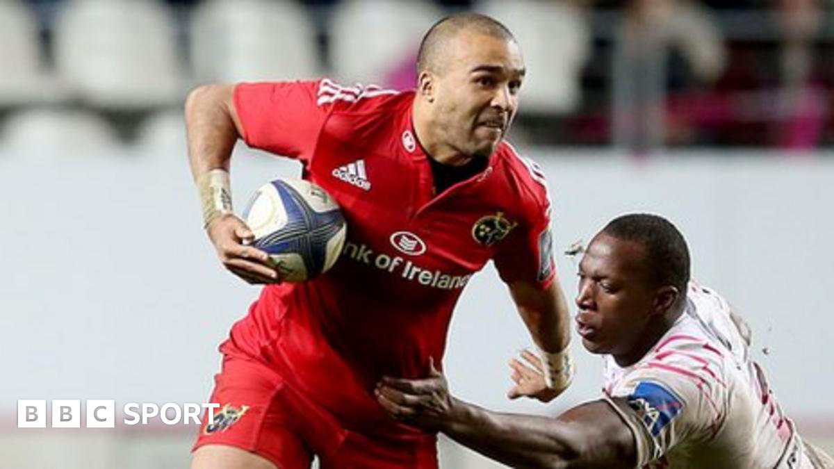 Ireland winger Simon Zebo signs two-year deal with Munster - BBC Sport