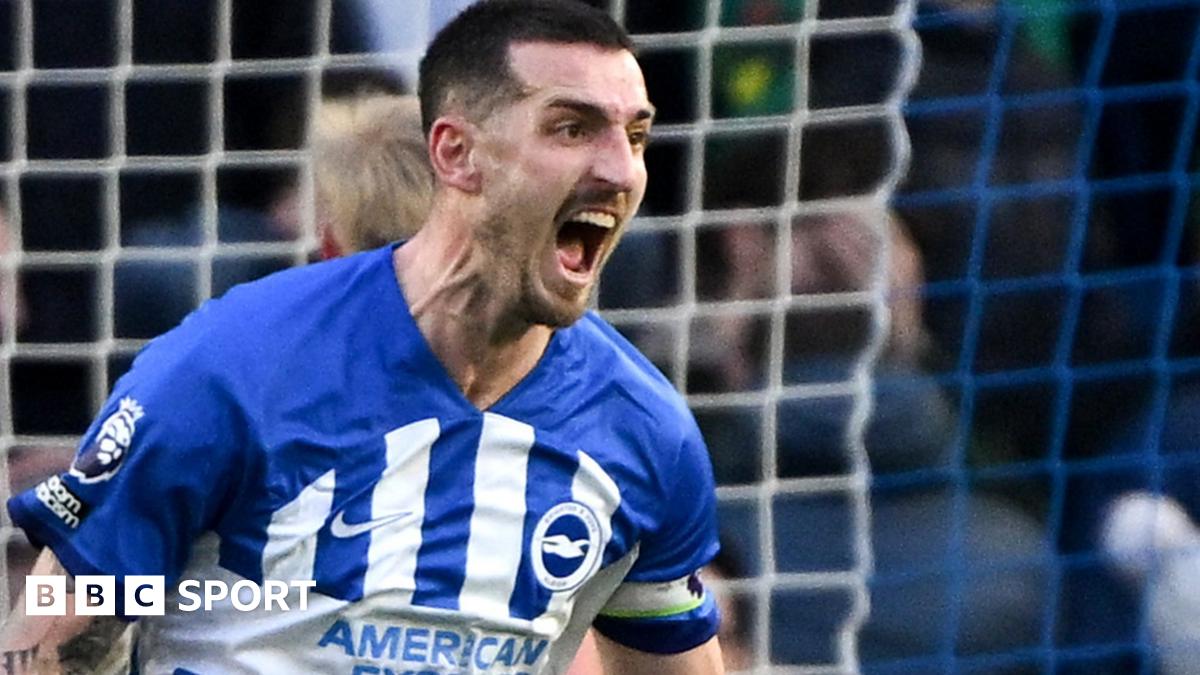 Brighton & Hove Albion 1-1 Everton: Lewis Dunk's stoppage-time header ...