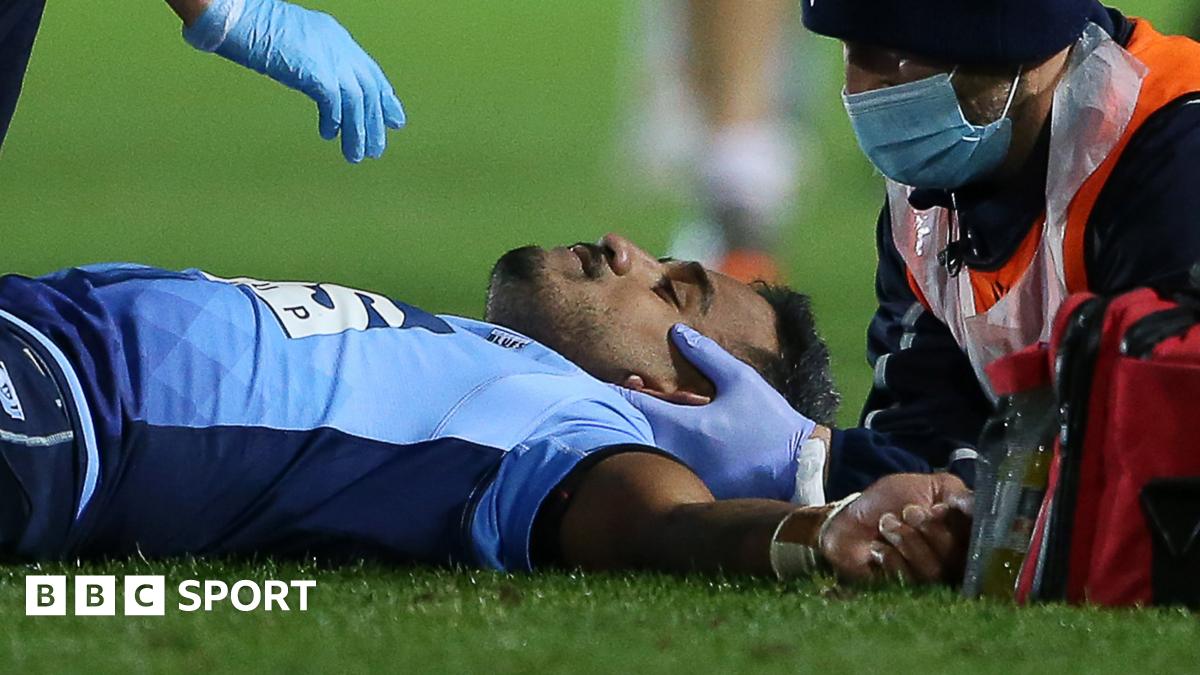 Rey Lee-Lo: Cardiff Blues calm fears after centre's head blow - BBC Sport
