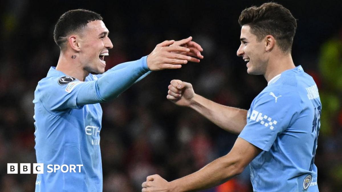 Manchester City 3-1 Red Star Belgrade: Julian Alvarez double helps ...