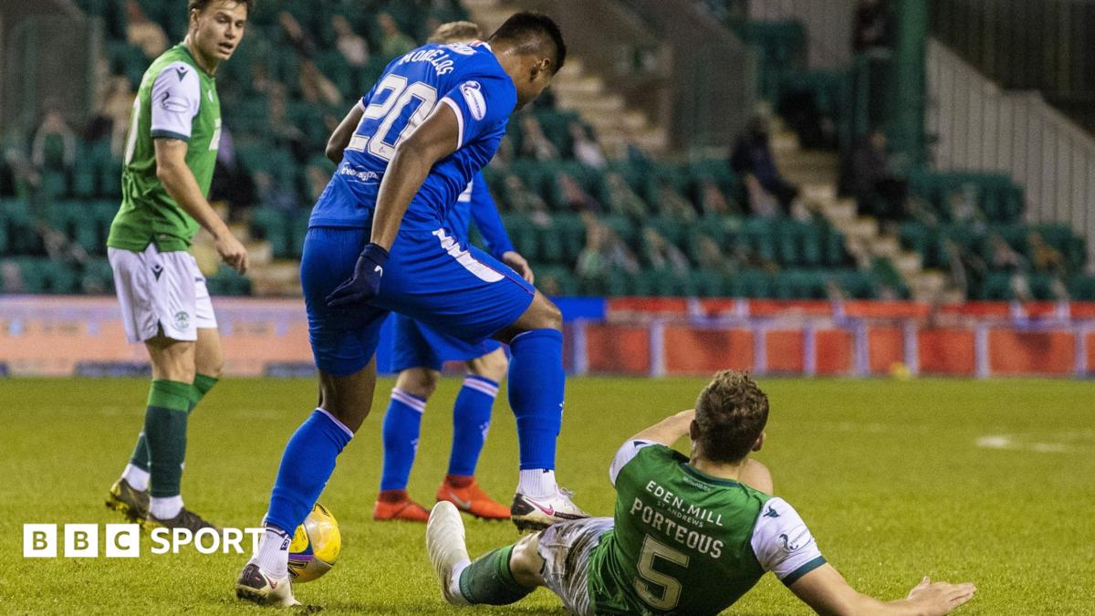 Rangers: Alfredo Morelos charged for Ryan Porteous stamp - BBC Sport