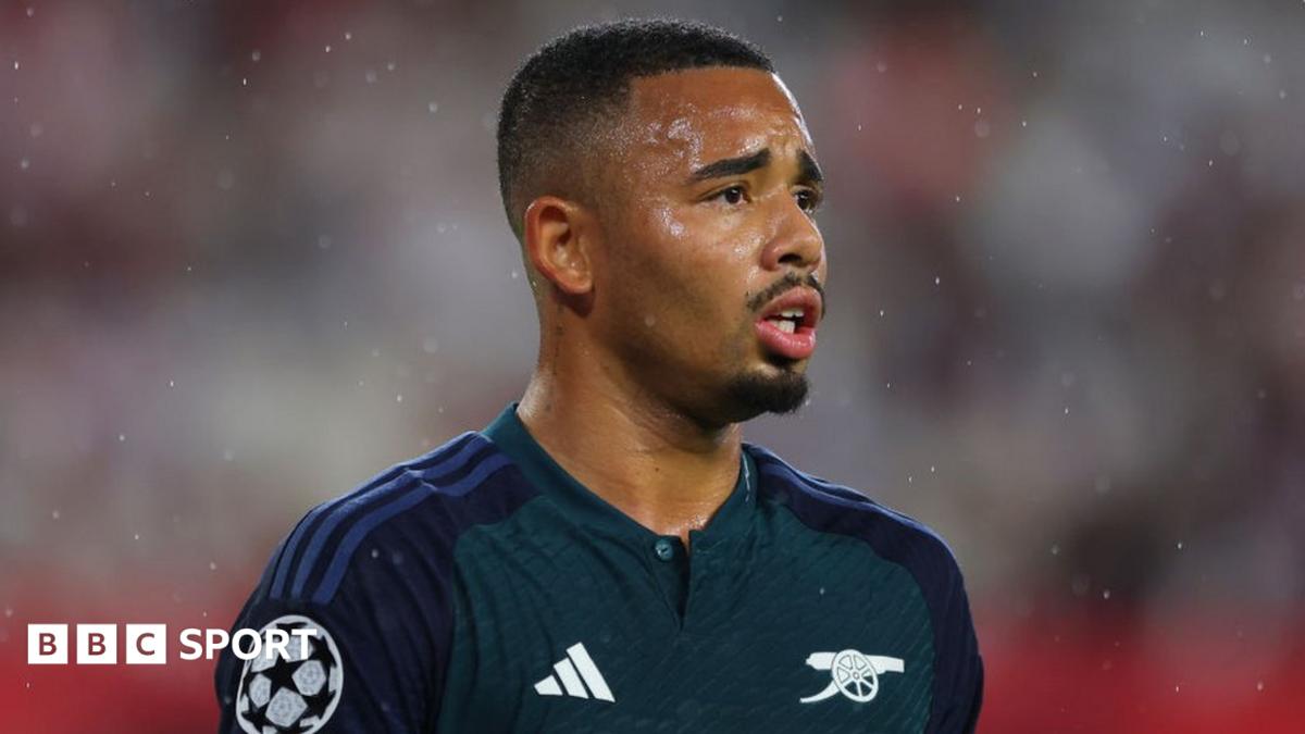 Gabriel Jesus: Arsenal forward could be out 'for a few weeks' with ...