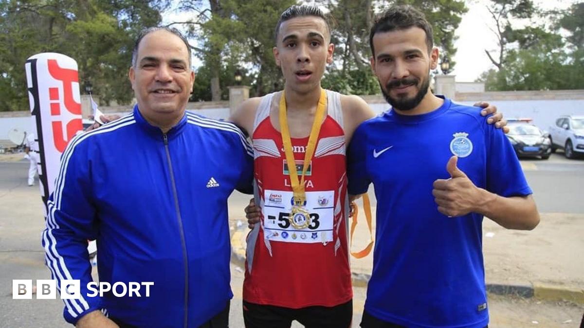 The Libyan footballer who won half marathon bronze - BBC Sport