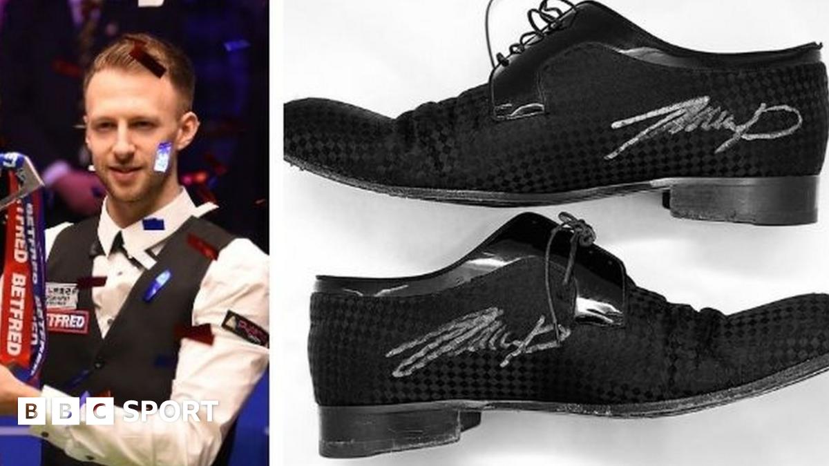 World Snooker Championship: Judd Trump auctions off title-winning shoes ...