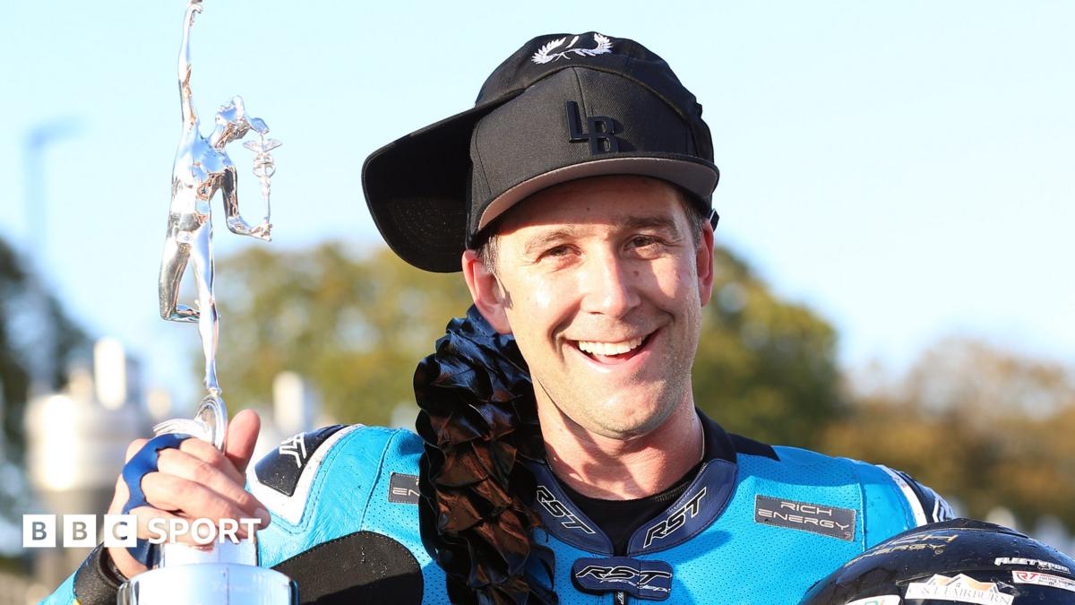 Classic TT: Johnson wins Superbike race after late Dunlop retirement ...