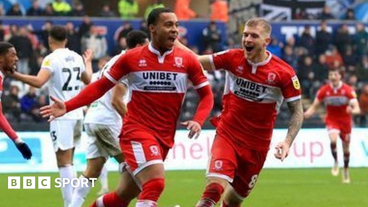Swansea 1-3 Middlesbrough: Boro narrow gap on top two - BBC Sport