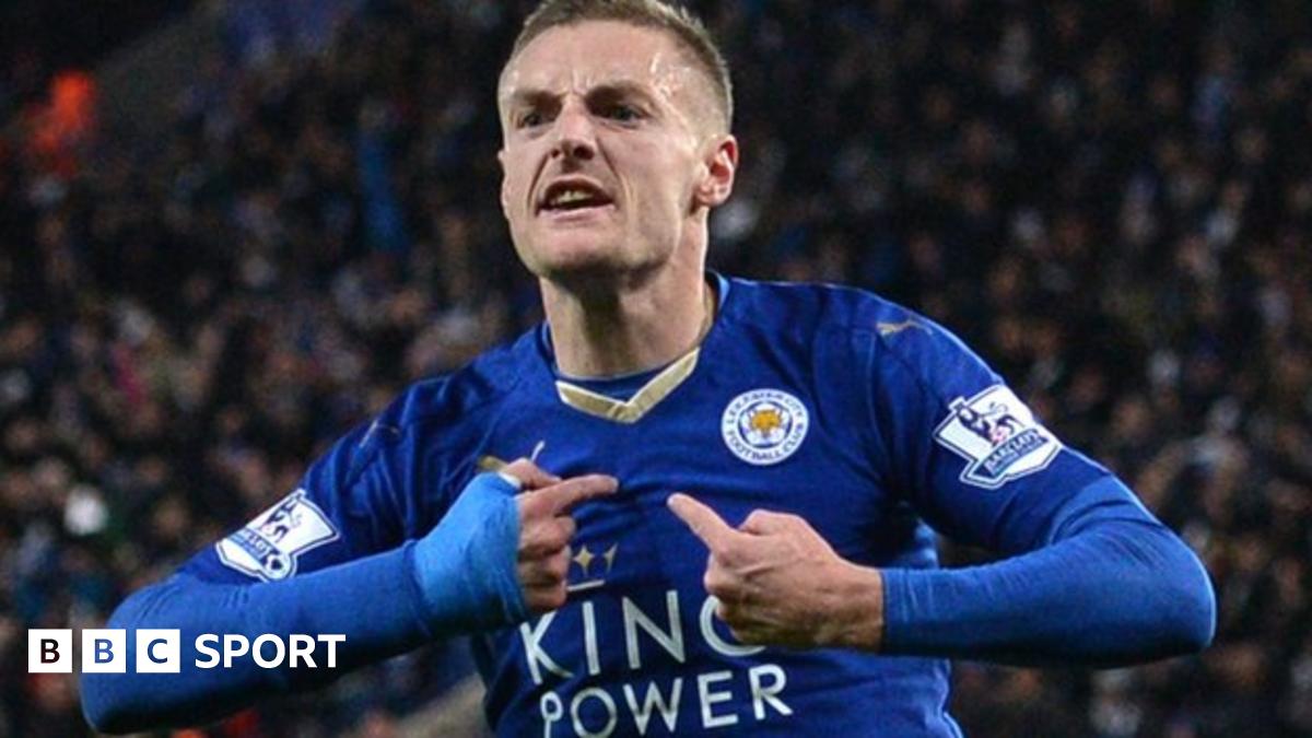 Jamie Vardy breaks record for goals in consecutive games - BBC Sport