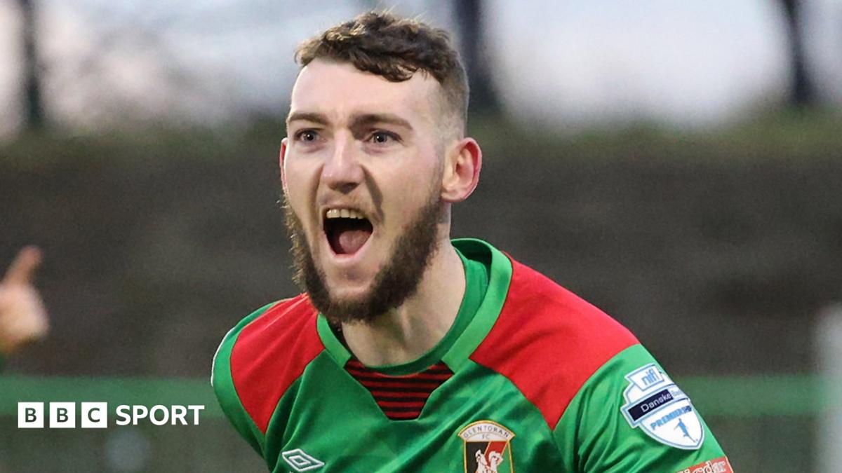 Irish Premiership: Jamie McDonagh nets stunner as Glentoran edge 10-man ...