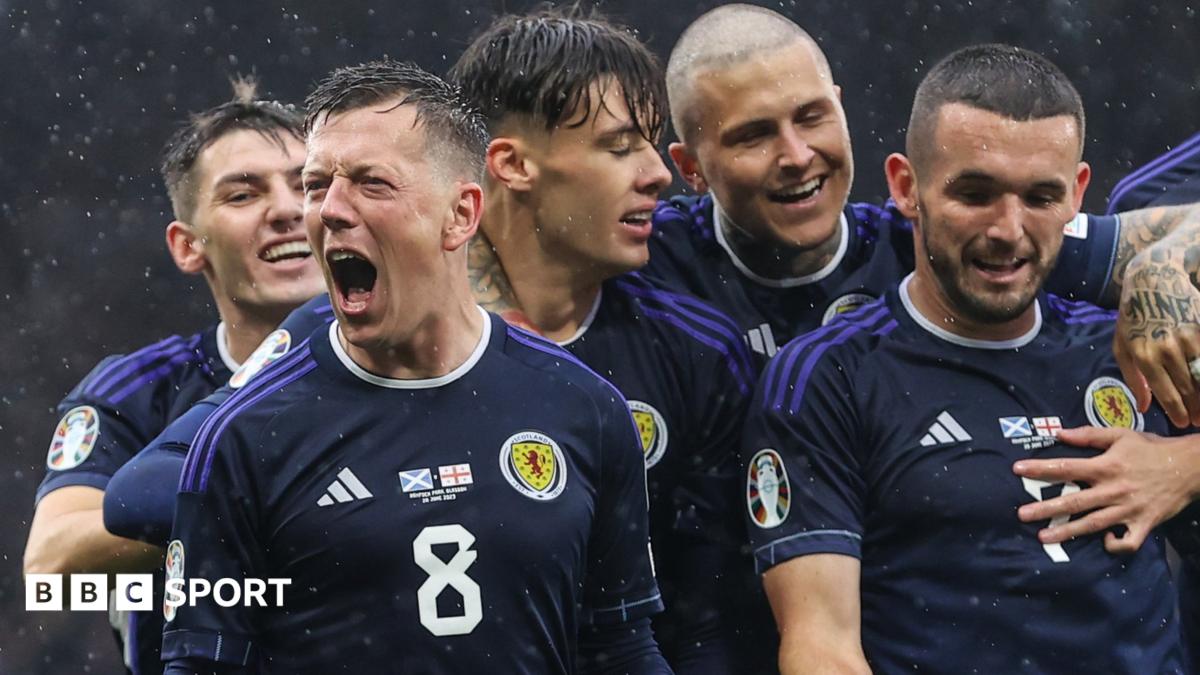 Scotland 2-0 Georgia: 90-minute rain delay can't stop Scots inching ...