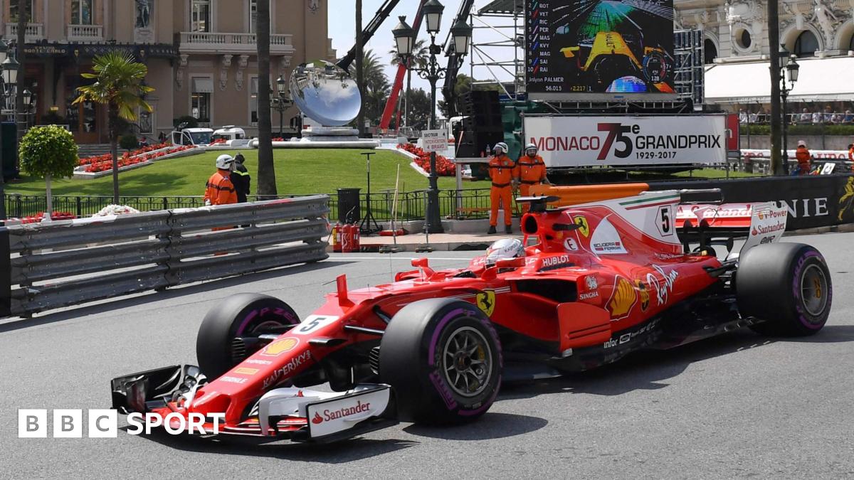Sebastian Vettel quickest, Lewis Hamilton eighth in Monaco - BBC Sport