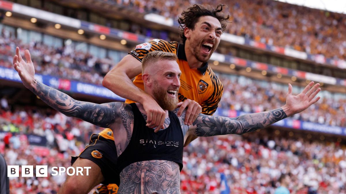 Championship play-off final: Hull City 1-0 Middlesbrough - Oli McBurnie ...