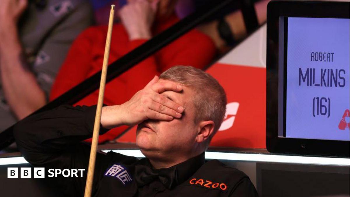World Snooker Championship: Gilbert beats struggling Milkins - BBC Sport