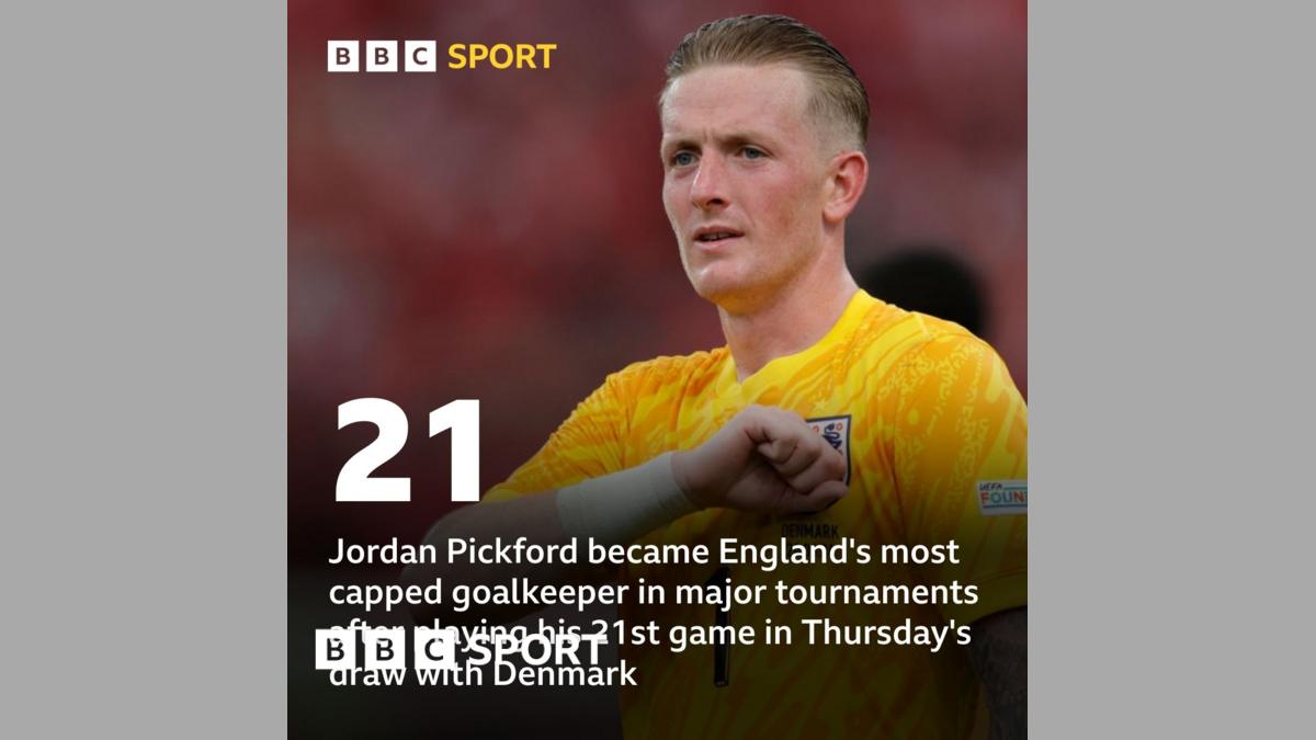 Everton news: Jordan Pickford breaks record for most tournament ...
