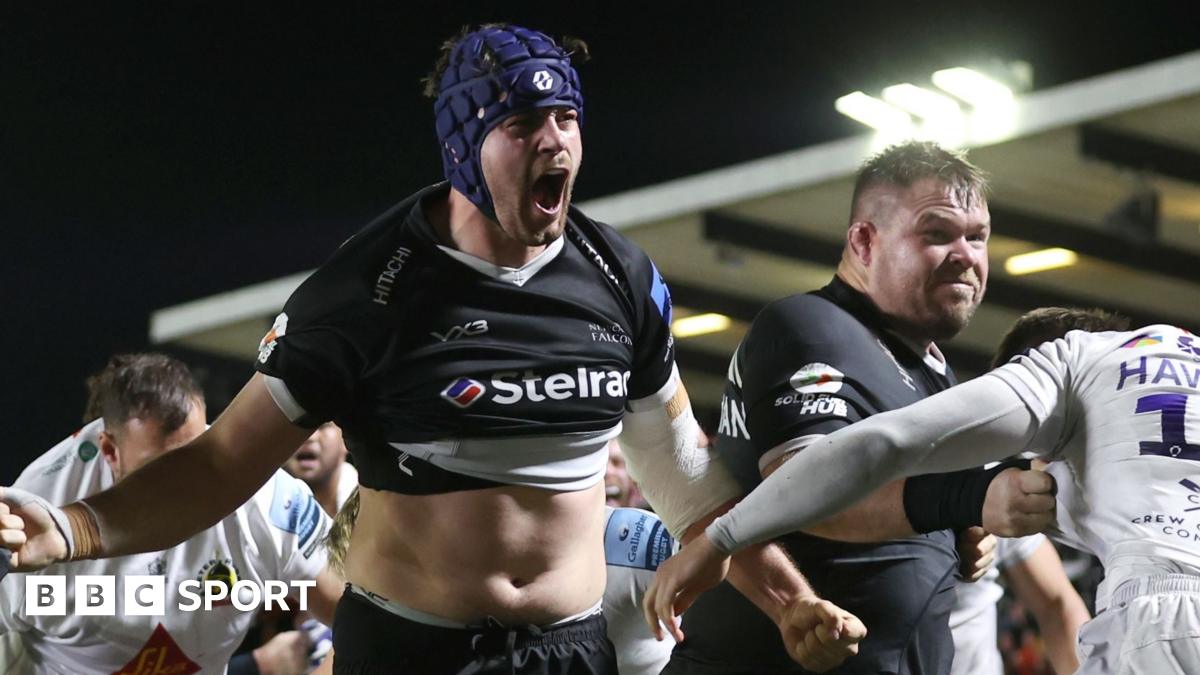 Premiership: Newcastle Falcons 24-18 Exeter Chiefs - Jamie Blamire ...