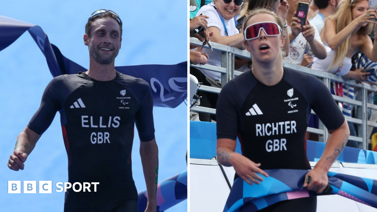 Paris 2024 Paralympics: GB's Ellis and Richter storm to triathlon gold ...
