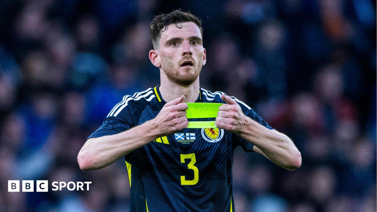 Scotland: Roberston breaks record as most capped male captain - BBC Sport