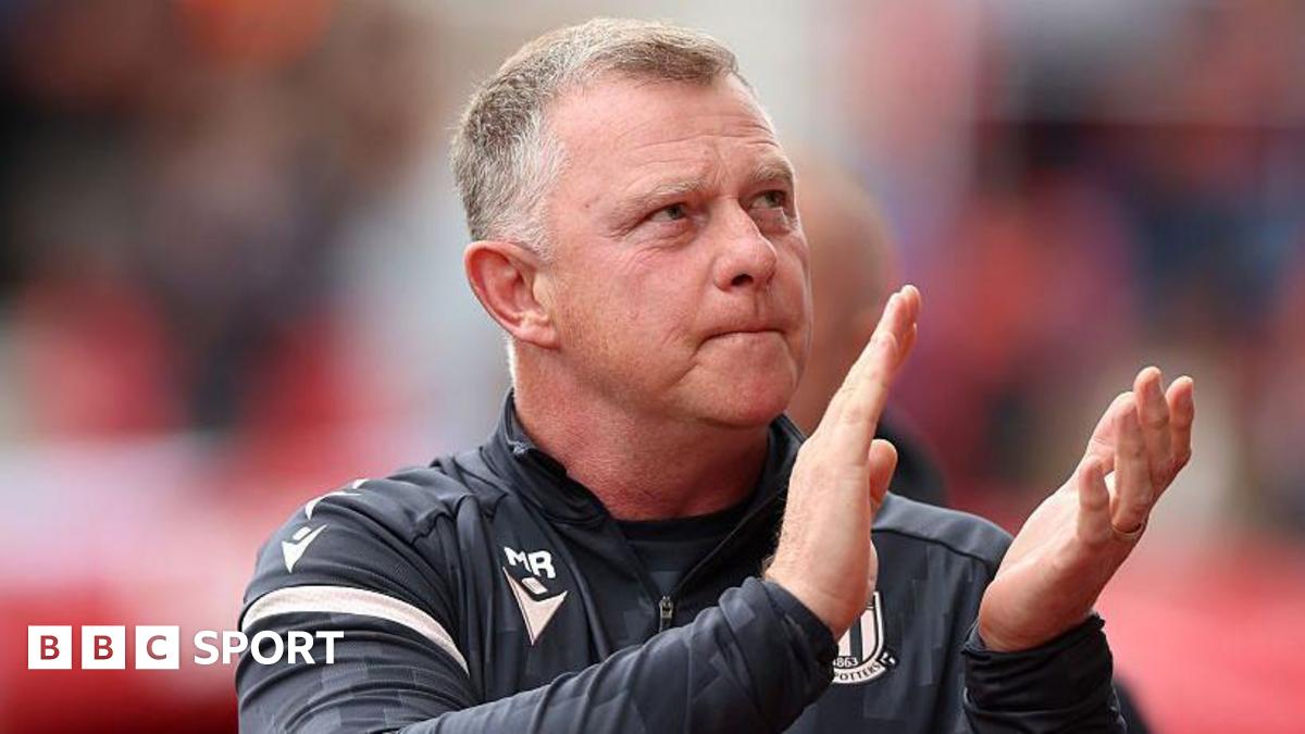 Stoke City: Mark Robins glad to be back after "strange" international ...