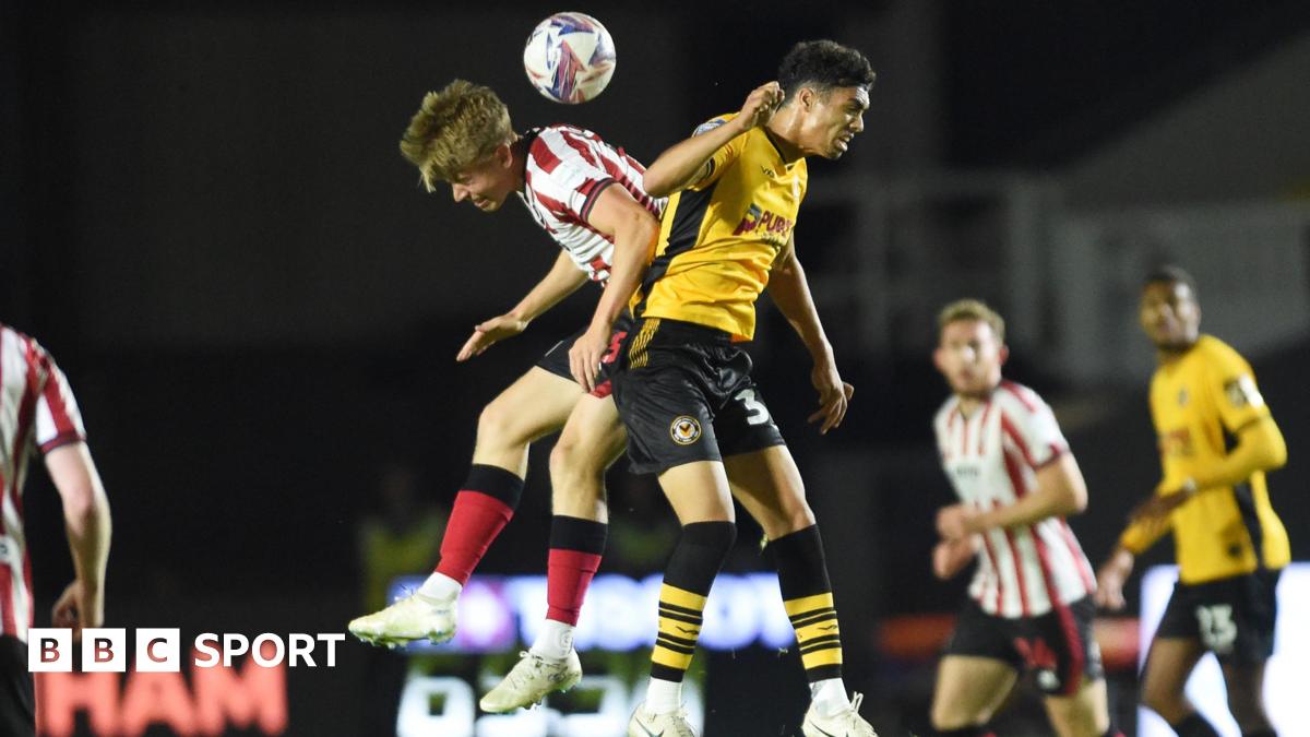 EFL Trophy: Ten-man Newport County suffer opening loss to Cheltenham ...
