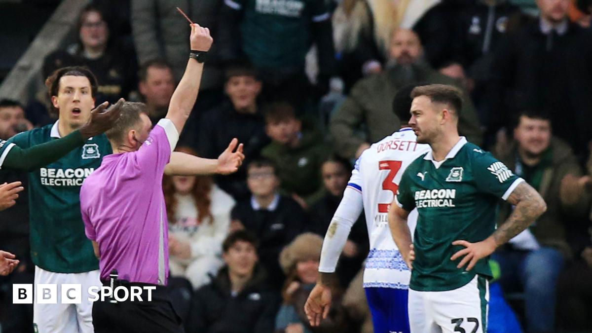 Tom Cleverley unhappy with Joe Ralls red card in Plymouth Argyle ...