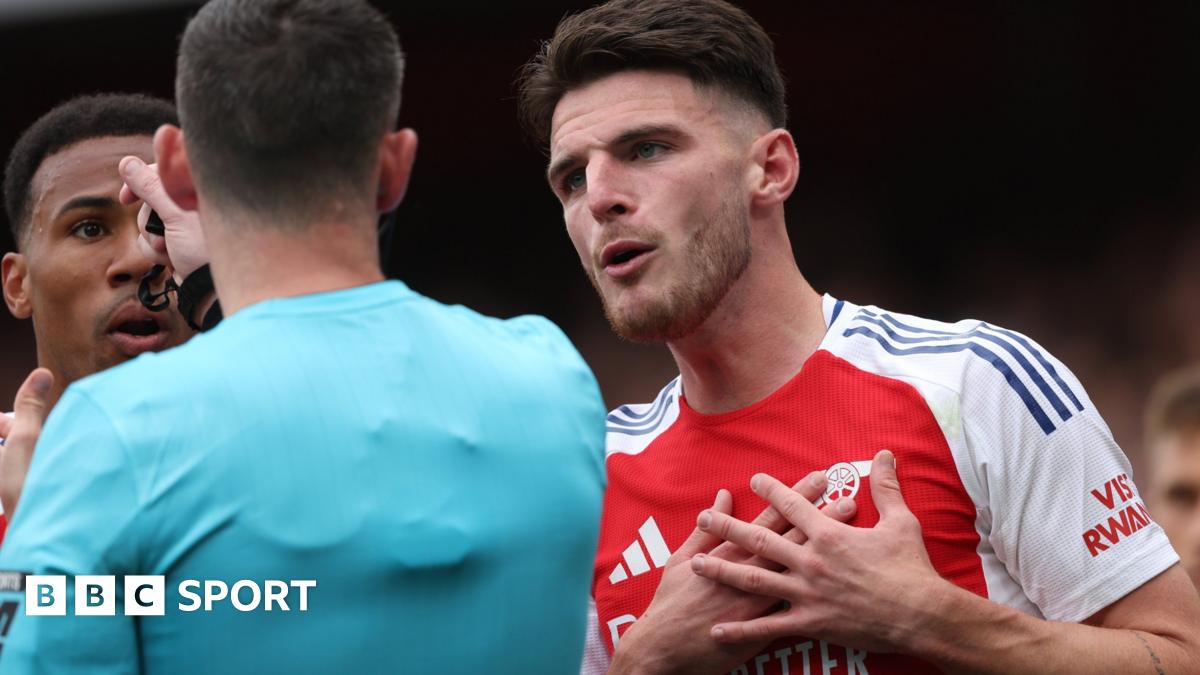 Declan Rice red card: Mikel Arteta 'amazed' at decision to send Arsenal ...