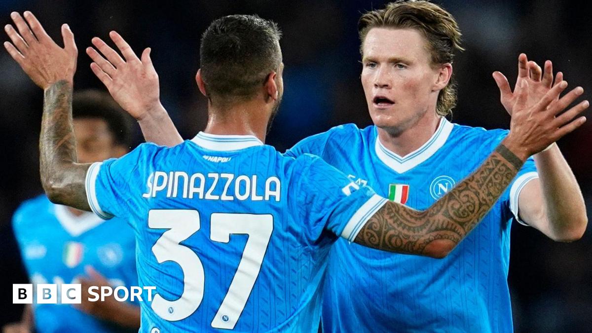 Napoli 3-1 Inter Milan: Scott McTominay scores as champions go top of ...