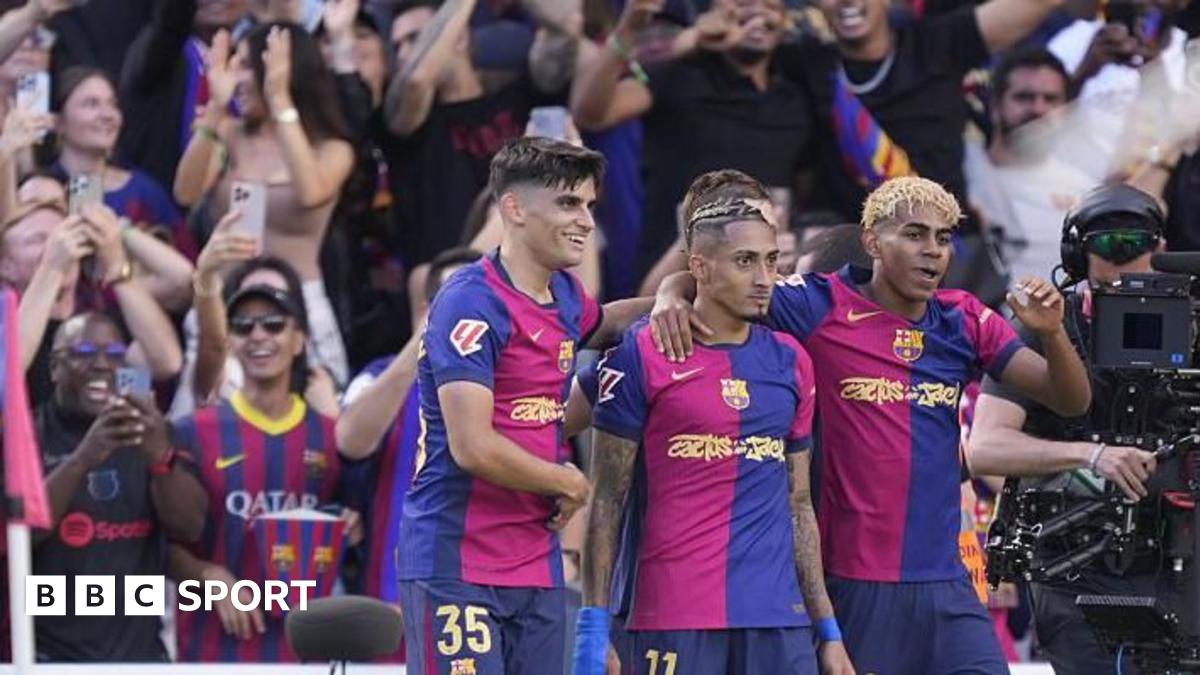 Barcelona 4-3 Real Madrid: Hosts win thriller despite Kylian Mbappe hat ...