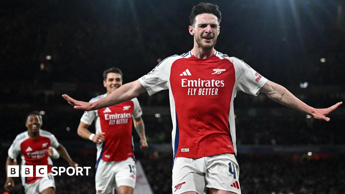 Arsenal 3-0 Real Madrid: Declan Rice scores two free-kicks as Gunners win Champions League ...