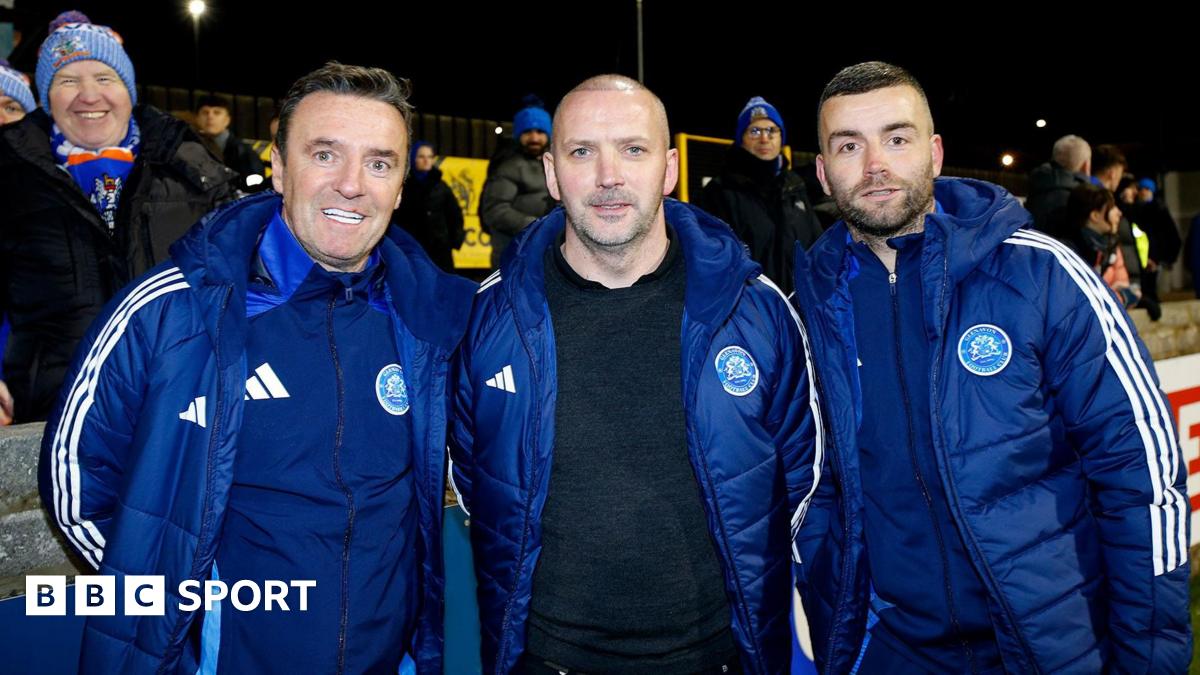 Glenavon: Marty McCann and Colin Coates join Paddy McLaughlin at Lurgan ...
