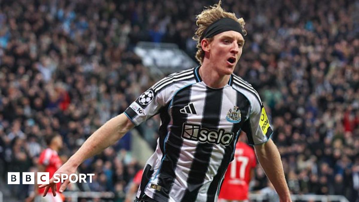 Newcastle United 3-0 Benfica: Harvey Barnes and Anthony Gordon score in ...