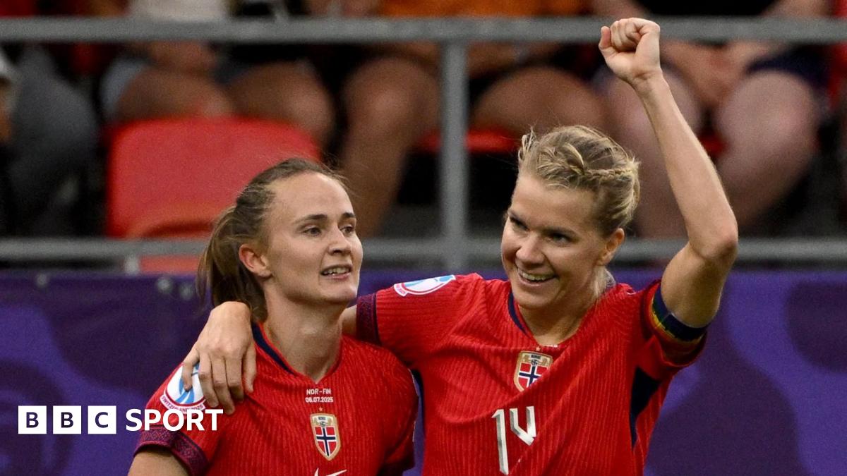 Norway 2-1 Finland: Caroline Graham Hansen's late goal secures quarter-final spot - BBC Sport