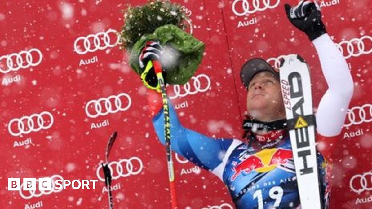 Didier Cuche wins record fifth Kitzbuehel downhill on the Hahnenkamm ...