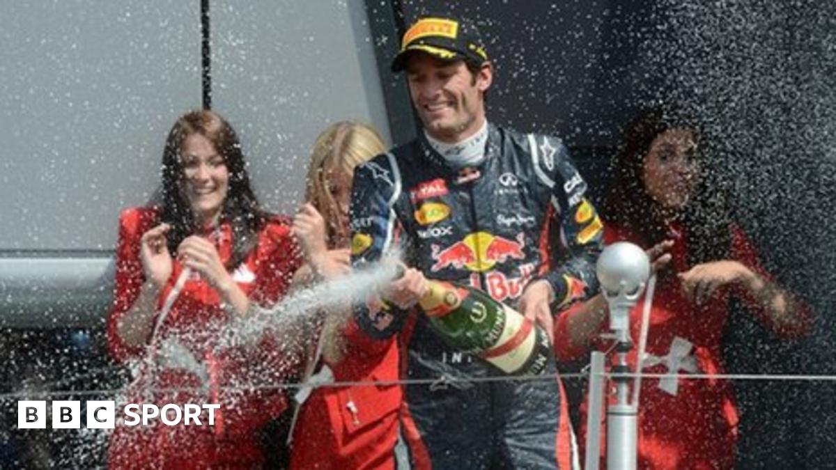 British GP: Mark Webber wins after late pass on Fernando Alonso - BBC Sport