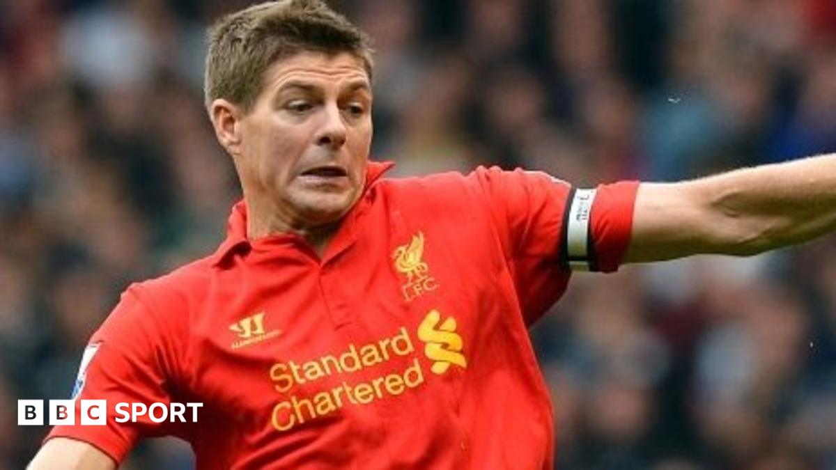Steven Gerrard likens Everton's long-ball tactics to Stoke - BBC Sport