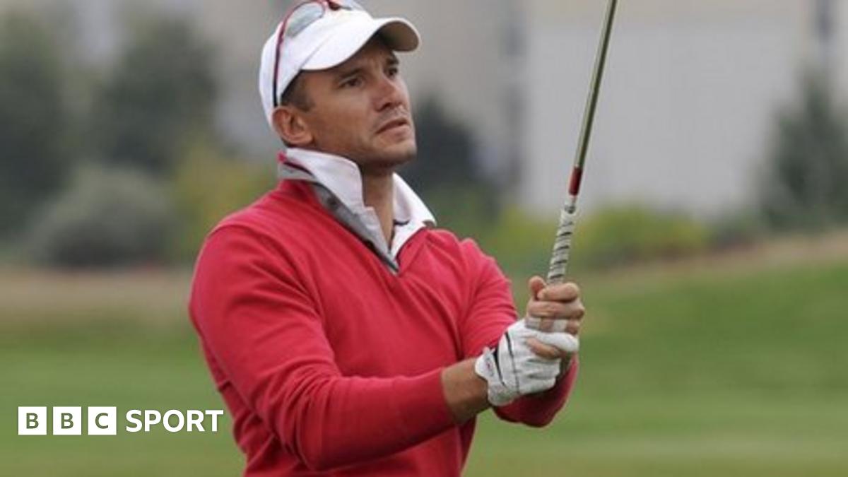 Andriy Shevchenko ends 40 shots adrift on pro golf debut - BBC Sport