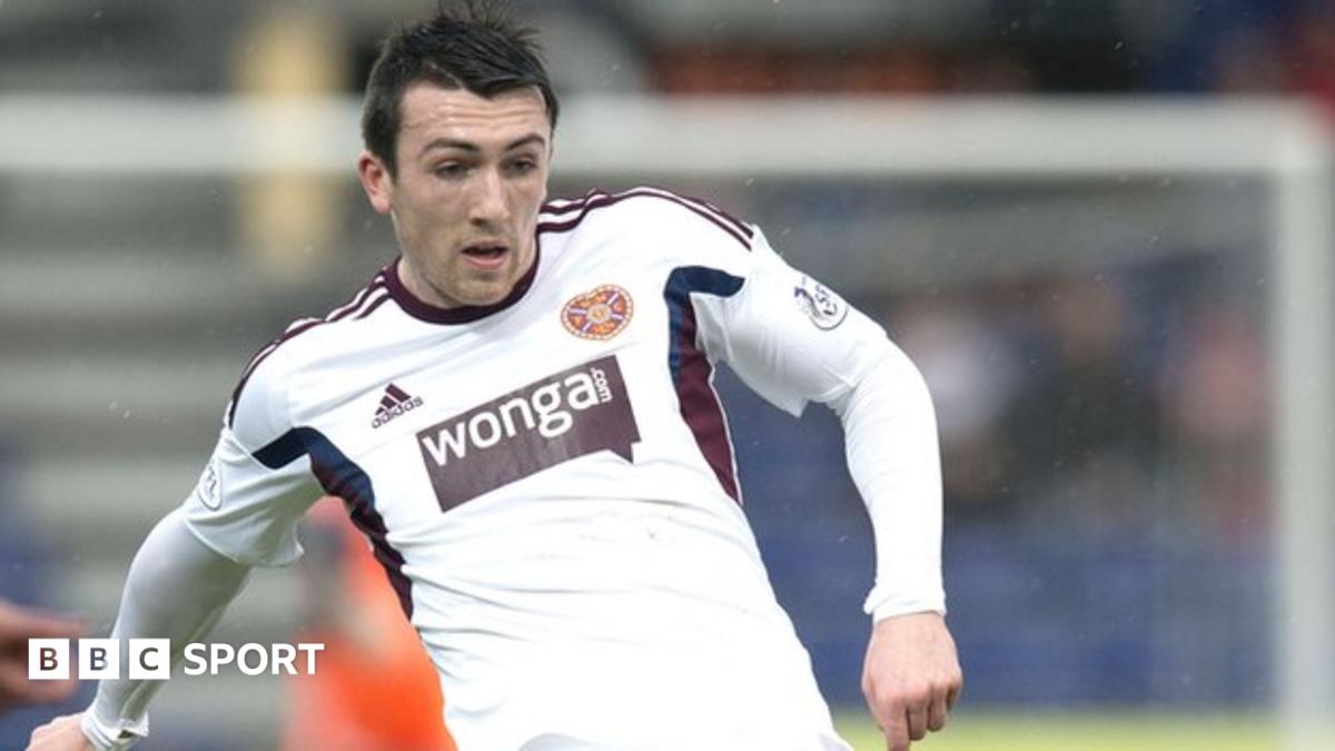 David Smith: Hearts midfielder out for six weeks with knee injury - BBC ...