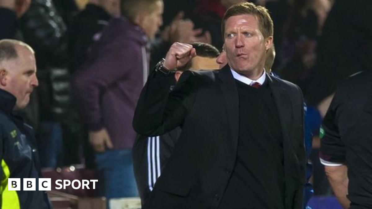 Gary Locke proud of resilient Hearts and loyal support - BBC Sport