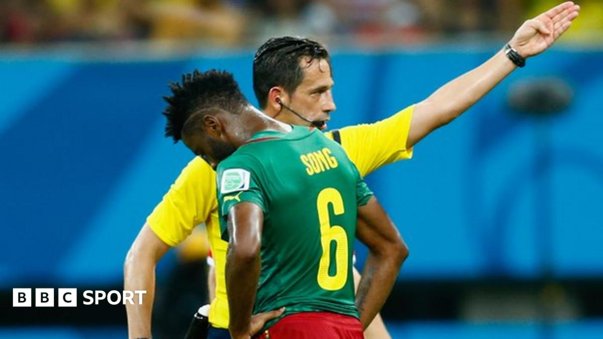 World Cup 2014: Cameroon's Alex Song given three-match ban - BBC Sport