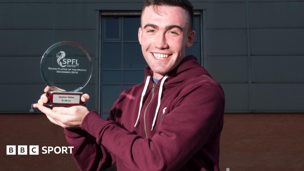 St Mirren: Stephen Mallan wins young player of the month award - BBC Sport