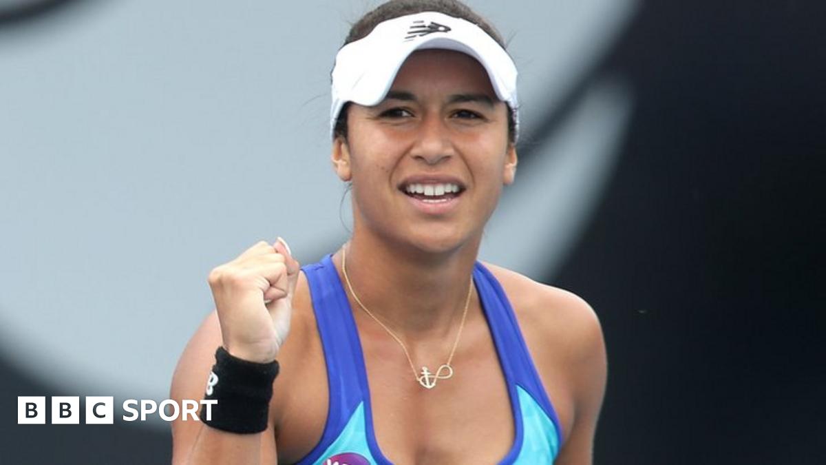 Heather Watson beats Sloane Stephens in straight sets in Hobart - BBC Sport