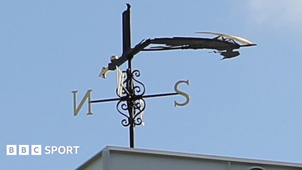 Lord's Father Time weather vane damaged by high winds - BBC Sport