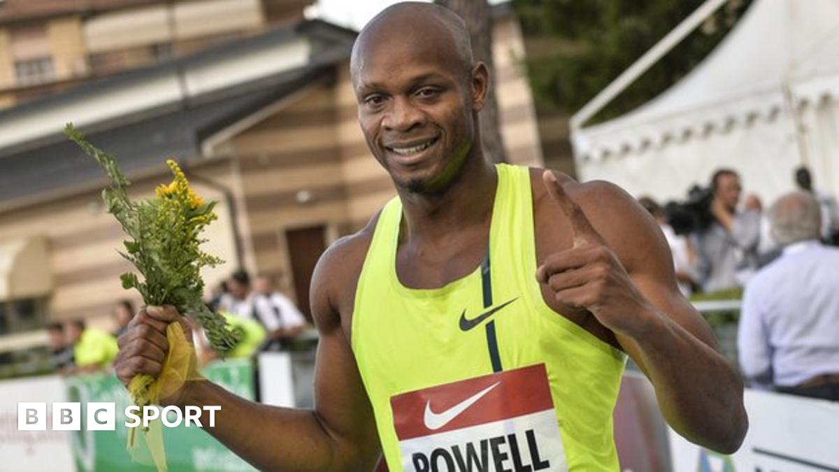 Asafa Powell runs 9.84secs to set fastest 100m time this year - BBC Sport