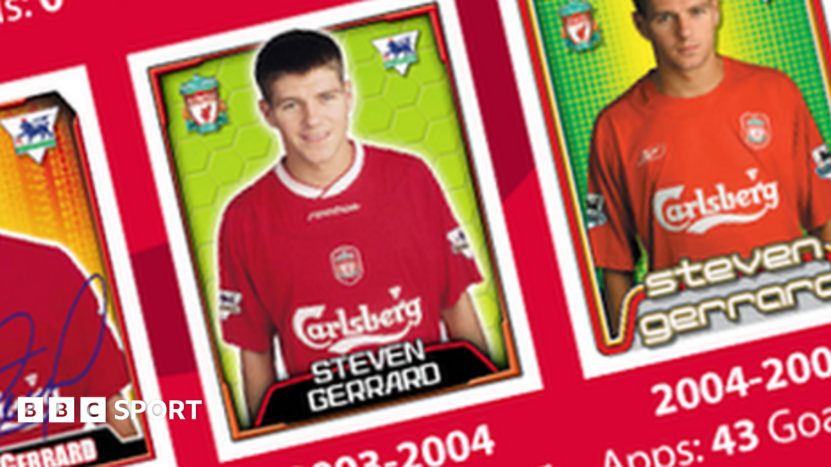 Steven Gerrard's Liverpool career in stickers - BBC Sport
